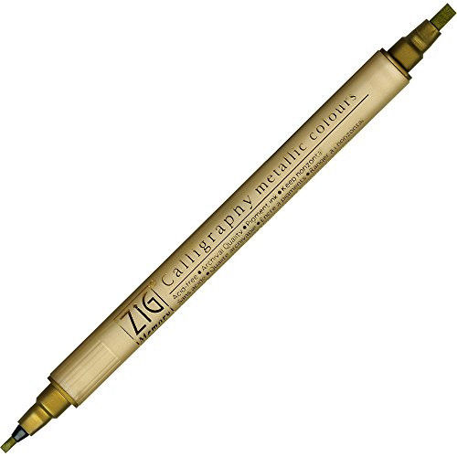 ZIG Memory System Calligraphy marker pen set 2 x Black, 1 x Gold, 1 x ... ZIG Memory System Calligraphy marker pen set 2 x Black, 1 x Gold, 1 x ...
