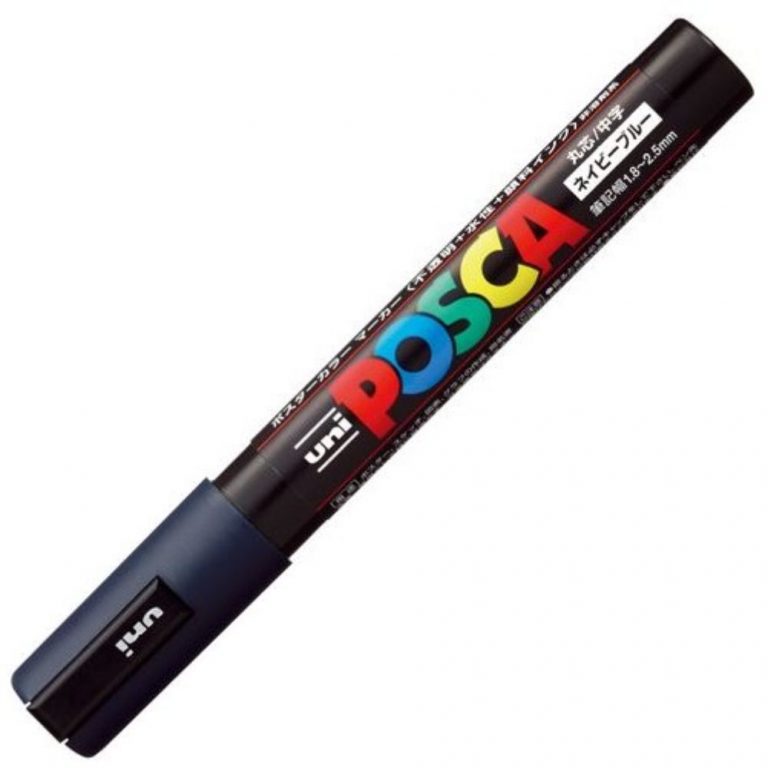 Uniball Posca Marker PC-5M : Navy Blue – Manga Arts and Comic Art Gear