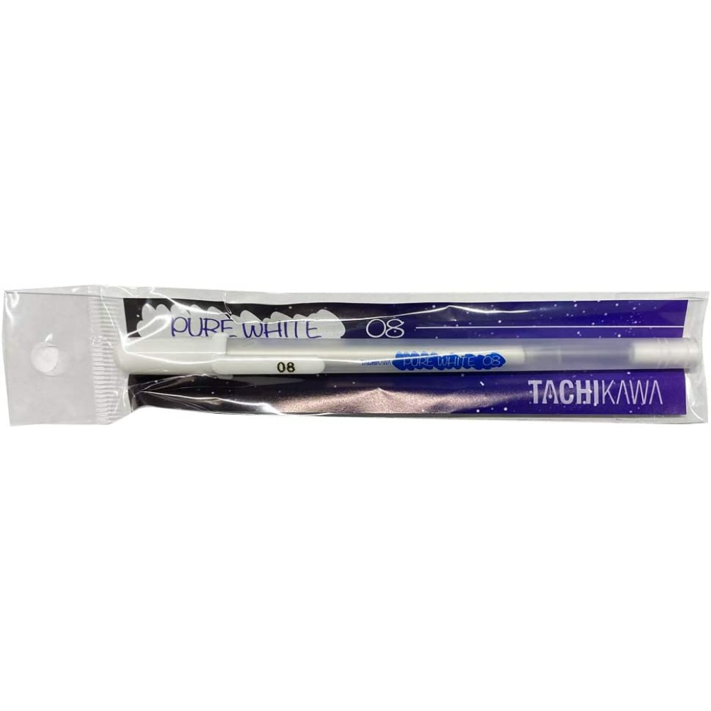 Tachikawa Water based Gel ink Opaque Pure White ballpoint pen 08 ...