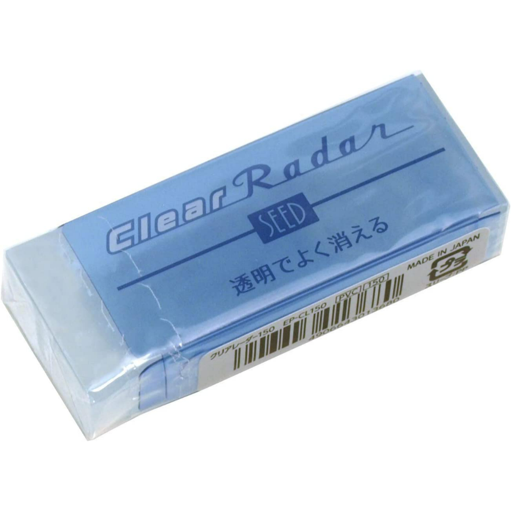 SEED Clear Radar Eraser 150 (Transparent eraser) – Manga Arts and Comic ...